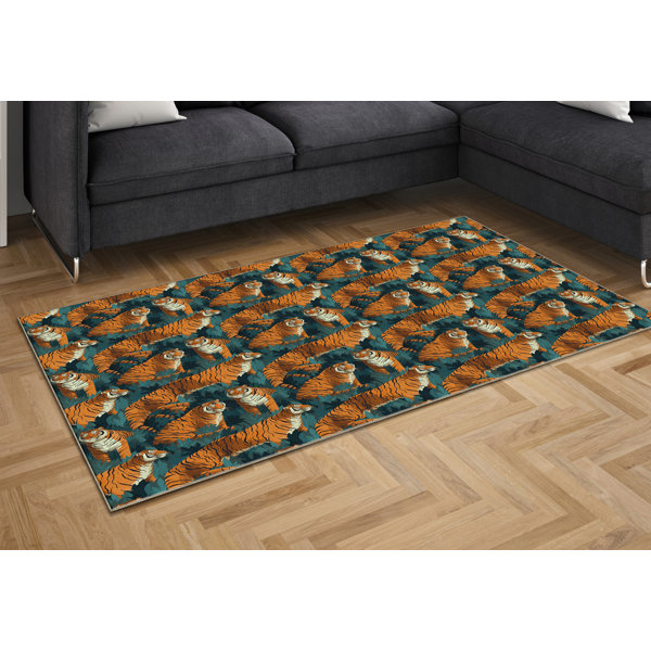 Bungalow Rose Tapis intérieur / extérieur en coton / polyester tissé à la machine Jahvie ...